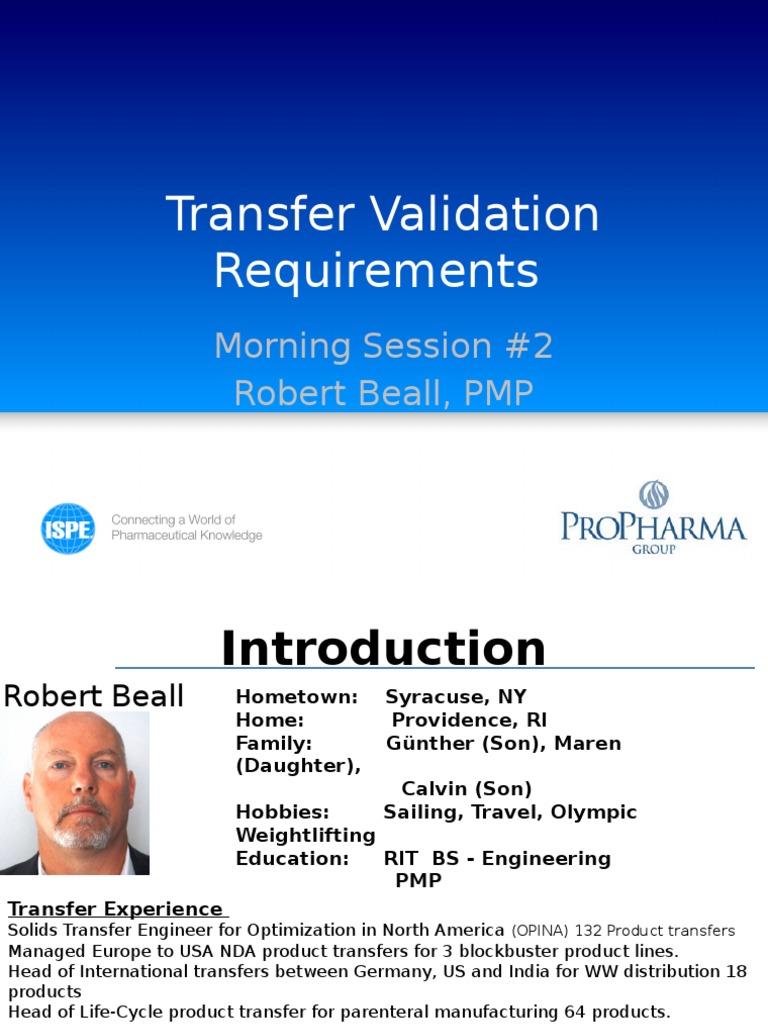 Transfer Validation Requirements | PDF | Verification And Validation ...