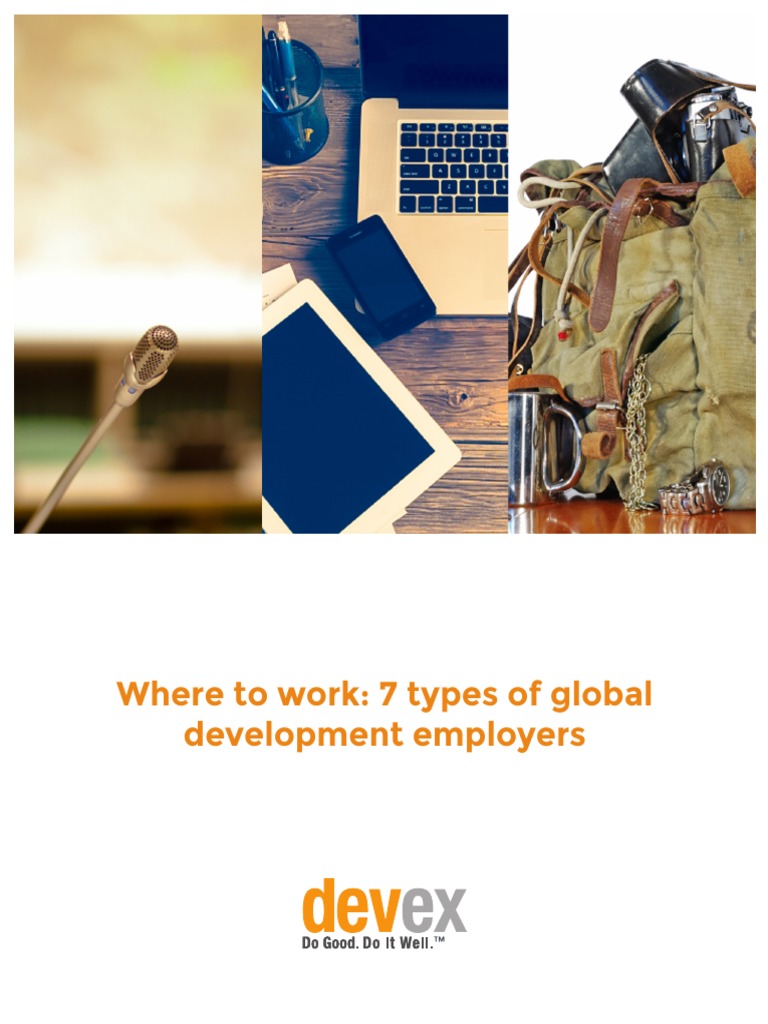 Where To Work 7 Types of Global Development Employers | PDF | Non ...