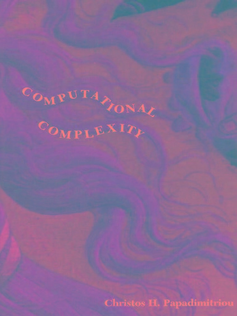 Computational Complexity Christos Papadimitriou Pdf Pdf