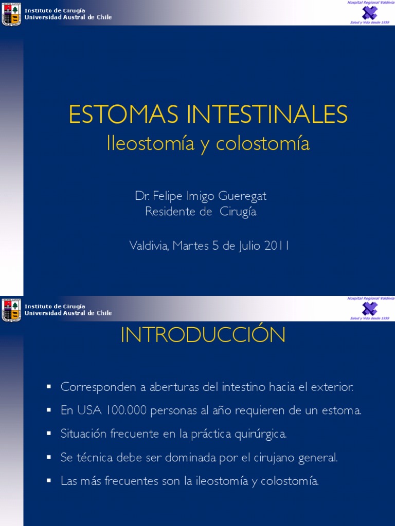 Guía de Estomas Intestinales | PDF | Cáncer colonrectal | Cirugía