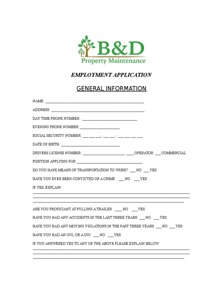 Employment App | PDF