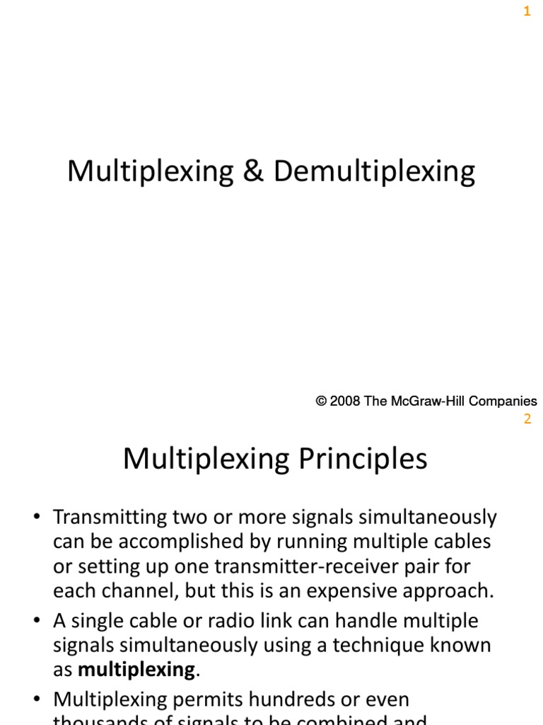 Multiplexing TDM FDM | PDF | Multiplexing | Radio