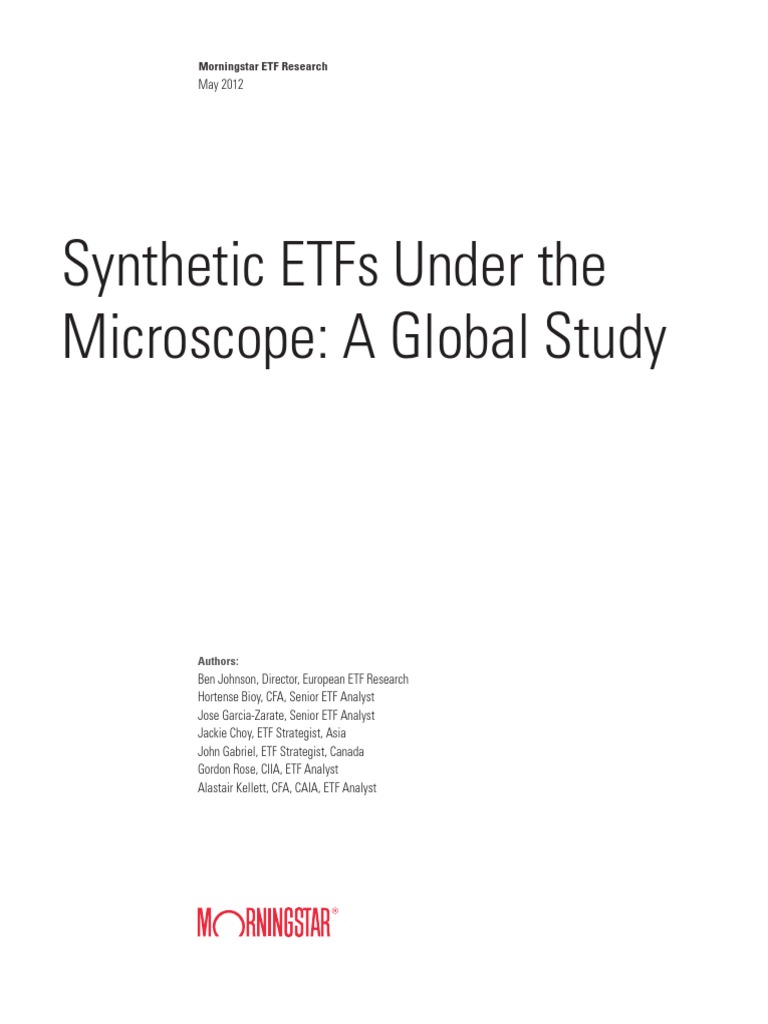 Synthetic ETFs Under The Microscope | PDF | Exchange Traded Fund | Swap ...