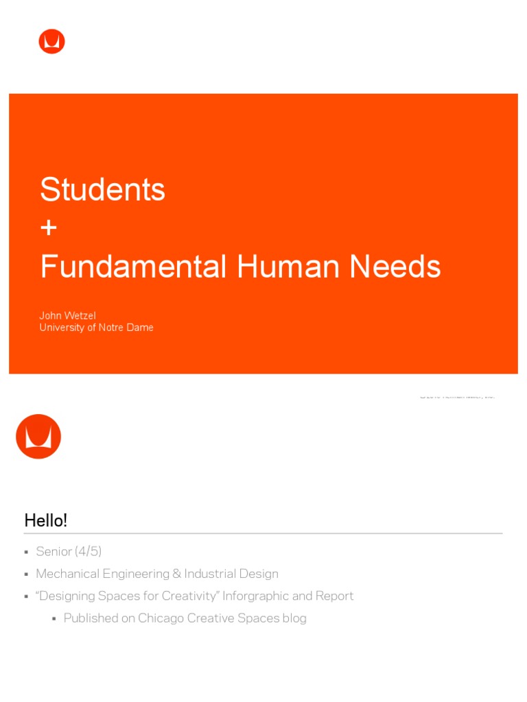 Students + Fundamental Human Needs | PDF | Autonomy | Leadership