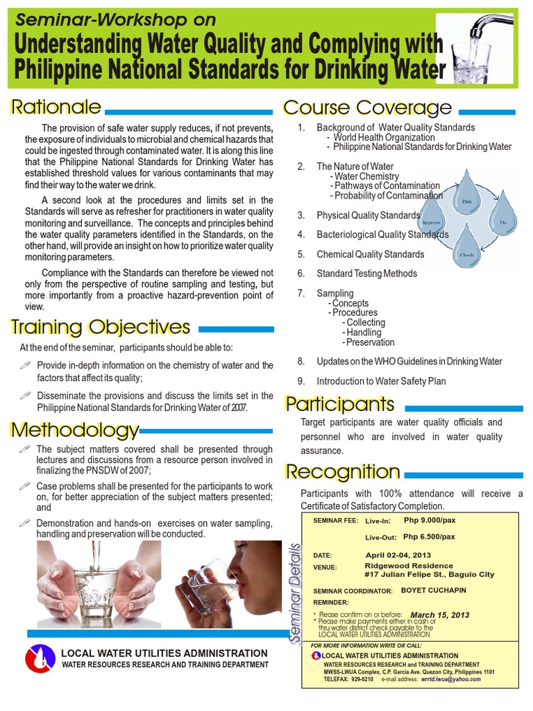 PNSDW | PDF | Water Quality | Drinking Water