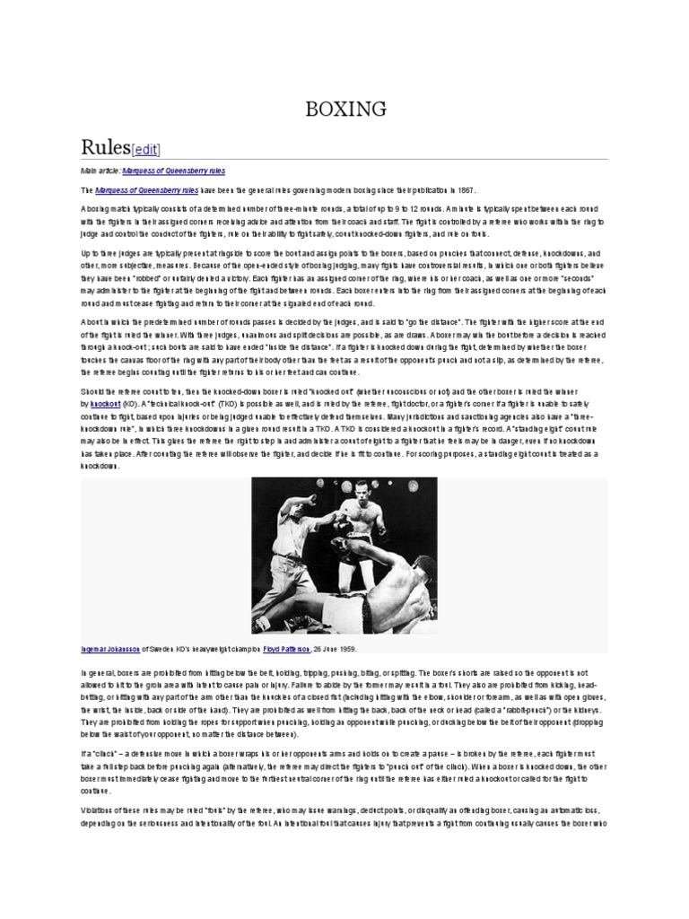 Boxing | PDF | Individual Sports | Combat