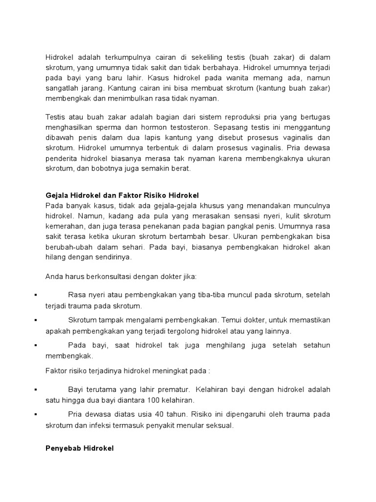 Panduan Hidrokel untuk Pria Dewasa | PDF | Sains & Matematika