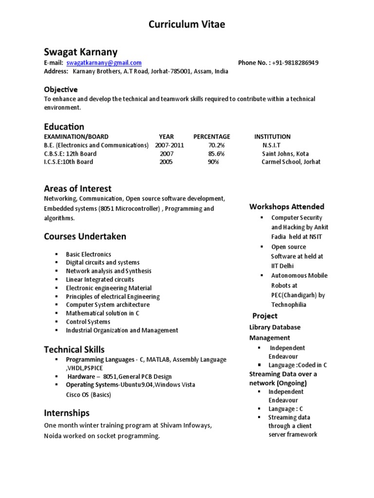 Gsoc Resume | PDF | Computer Programming | Computer Network
