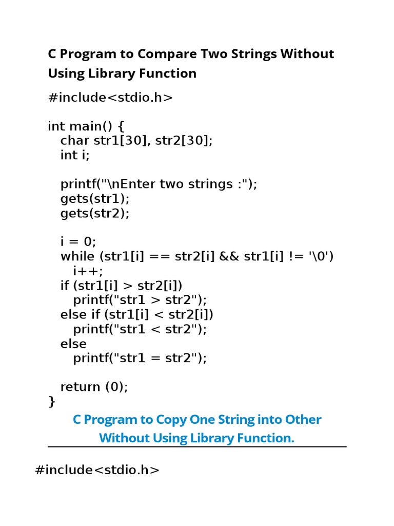 C Programs | PDF | String (Computer Science) | Computer Data