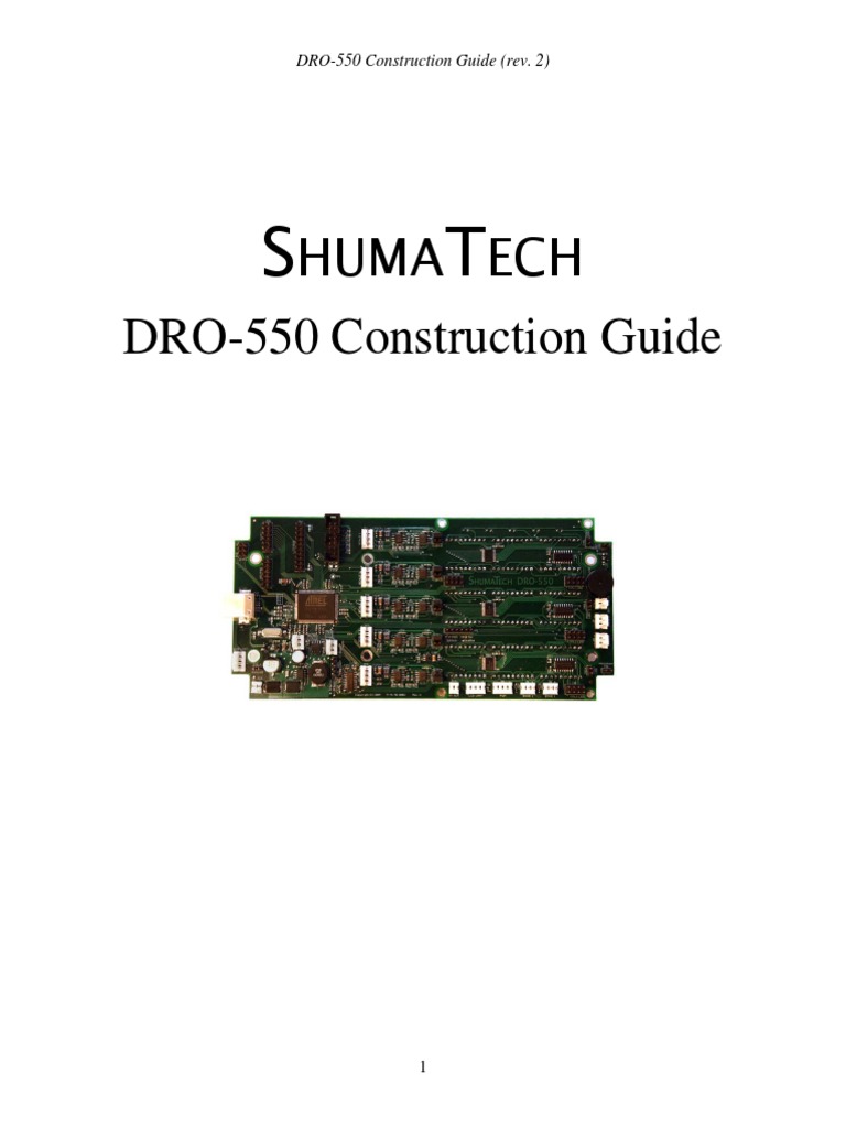DRO-550 Construction Guide | PDF | Electrical Connector | Printed ...