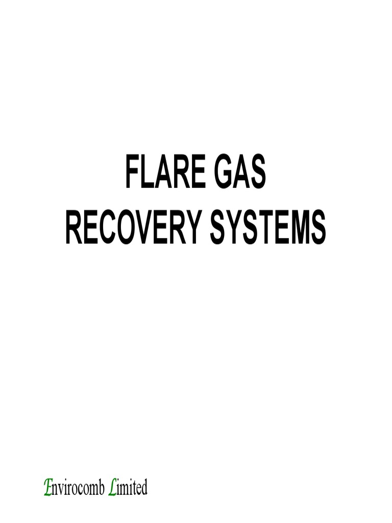 Flare Recovery System | PDF | Gas Compressor | Applied And ...