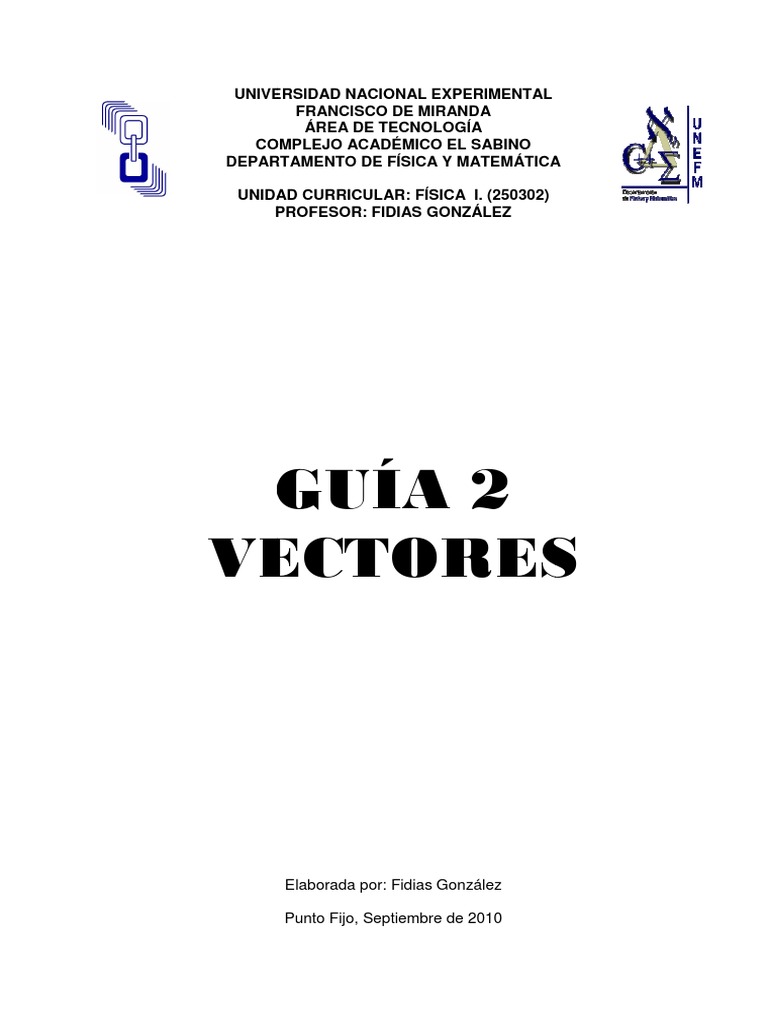 Guia De Vectores Compressed Pdf Vector Euclidiano Perpendicular