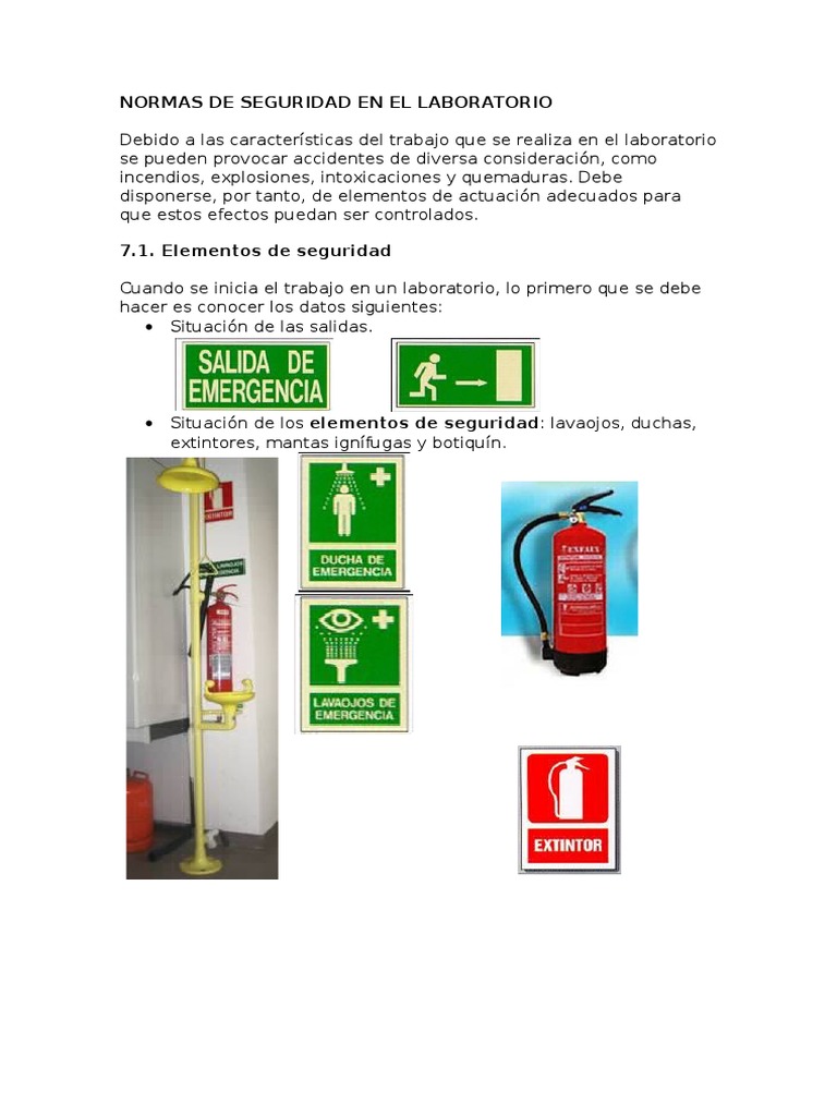 Normas de Seguridad en El Laboratorio | PDF | Laboratorios | Destilación