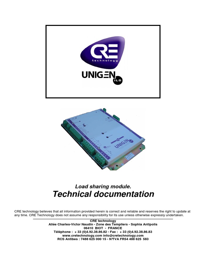 Unigen Load Sharing Module | PDF | Power Supply | Relay