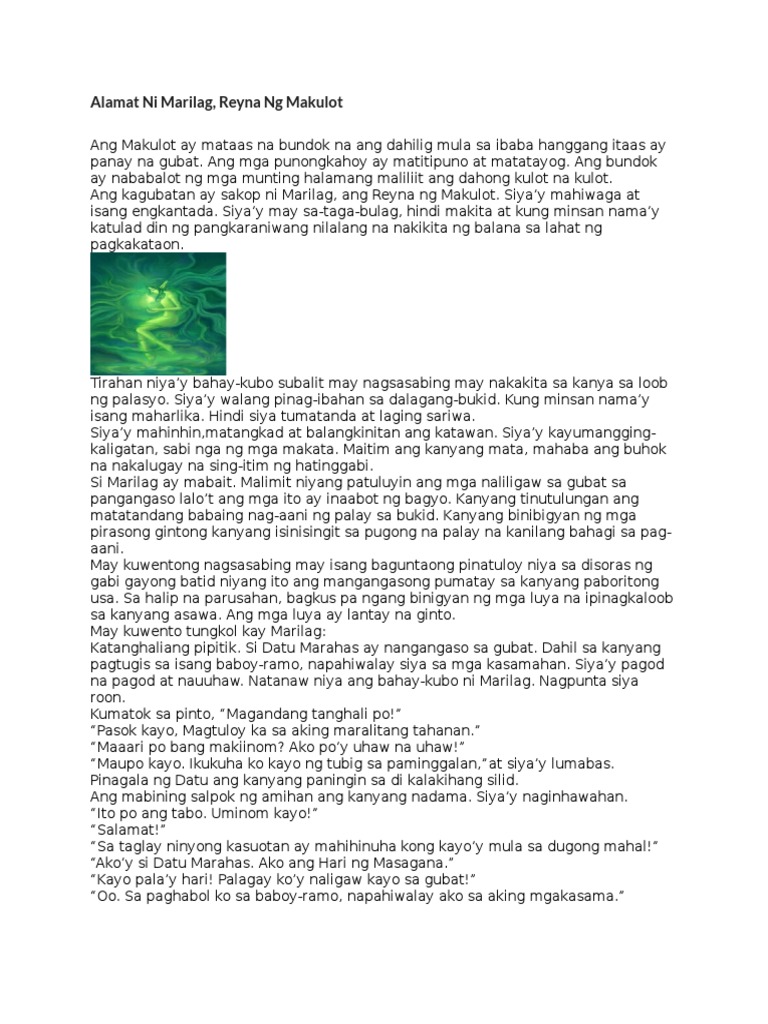 Alamat Ni Marilag | PDF