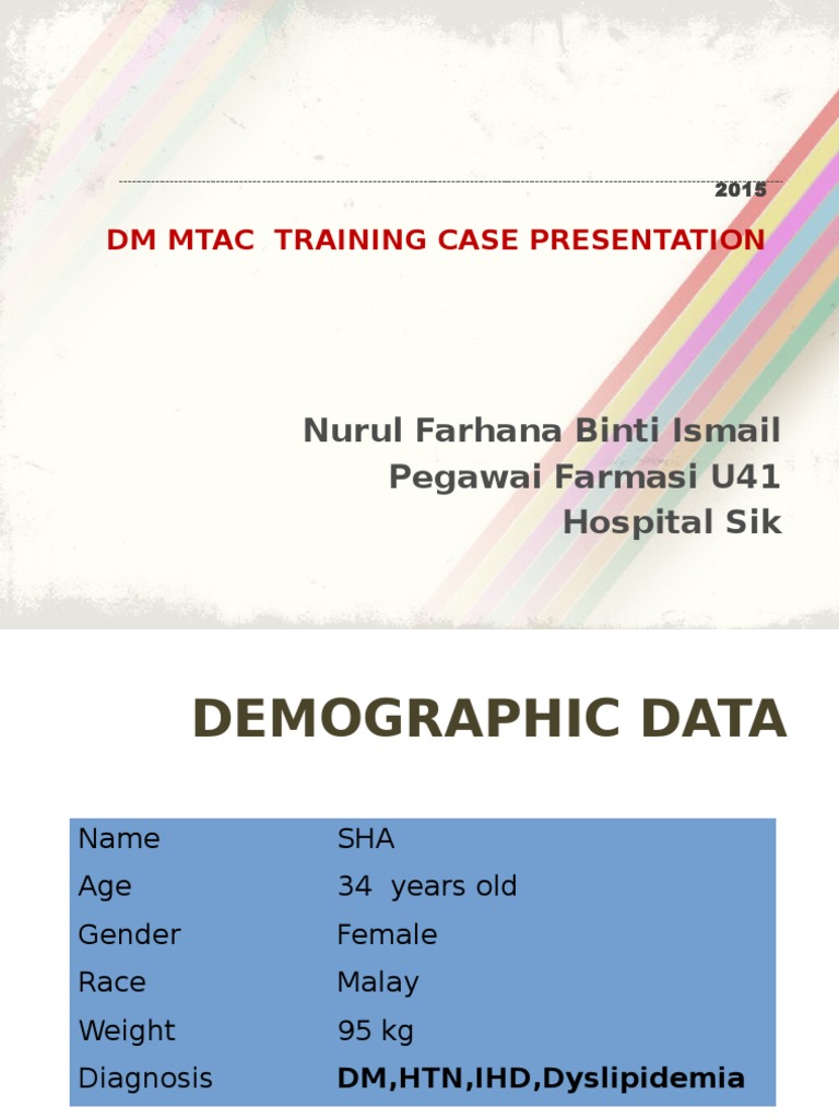 2 DMTAC Clinic Case | PDF | Diabetes Management | Diabetes Mellitus Type 2