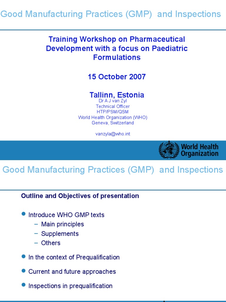 GMP Inspections en | PDF | Verification And Validation | Production And ...