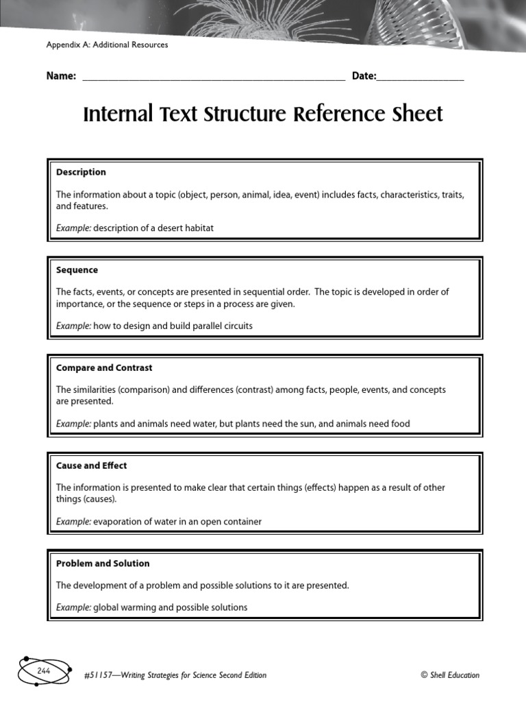 Internal Text Structure | PDF