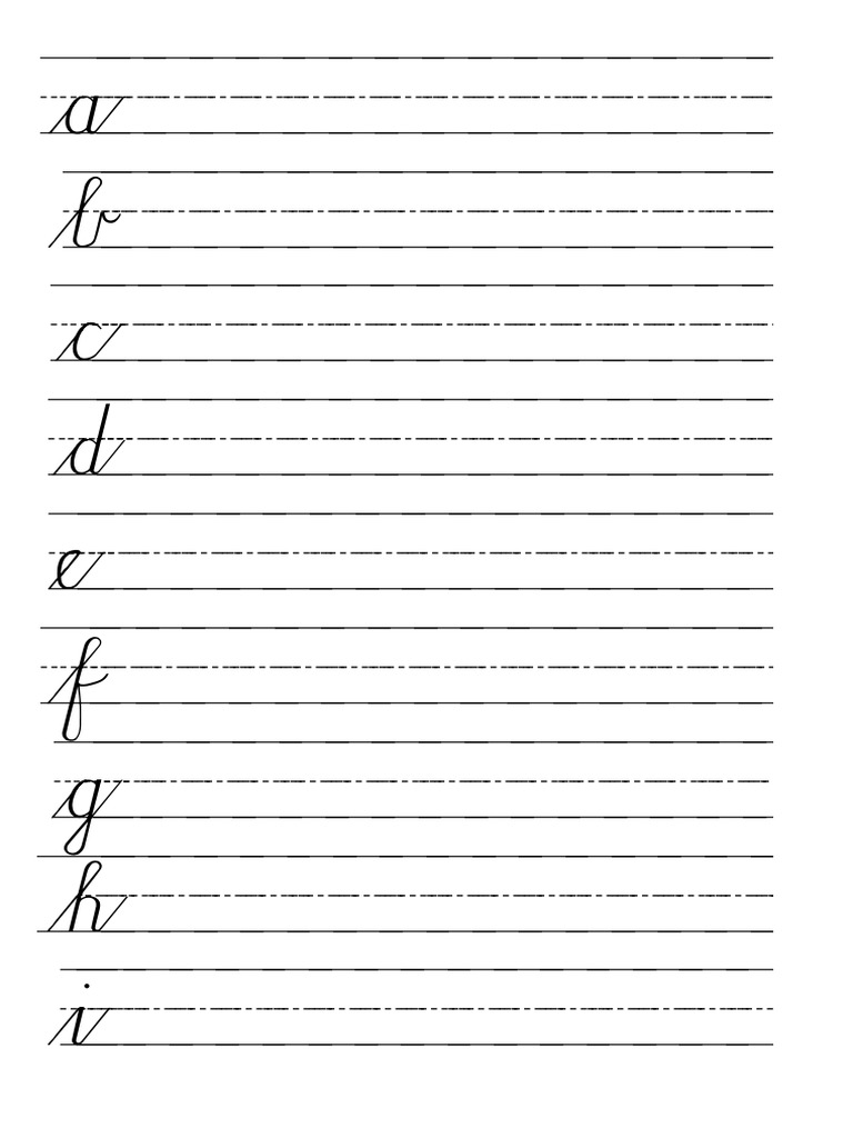 Cursive Lowercase | PDF