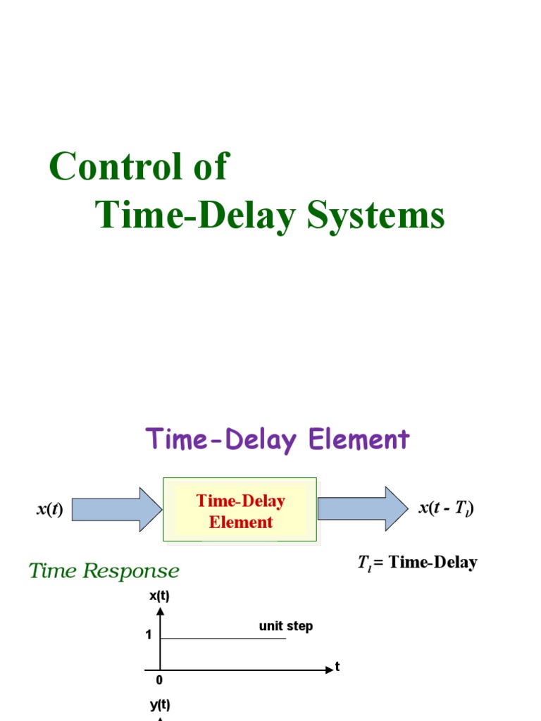 Time Delay Systems Pdf Control Theory Emergence