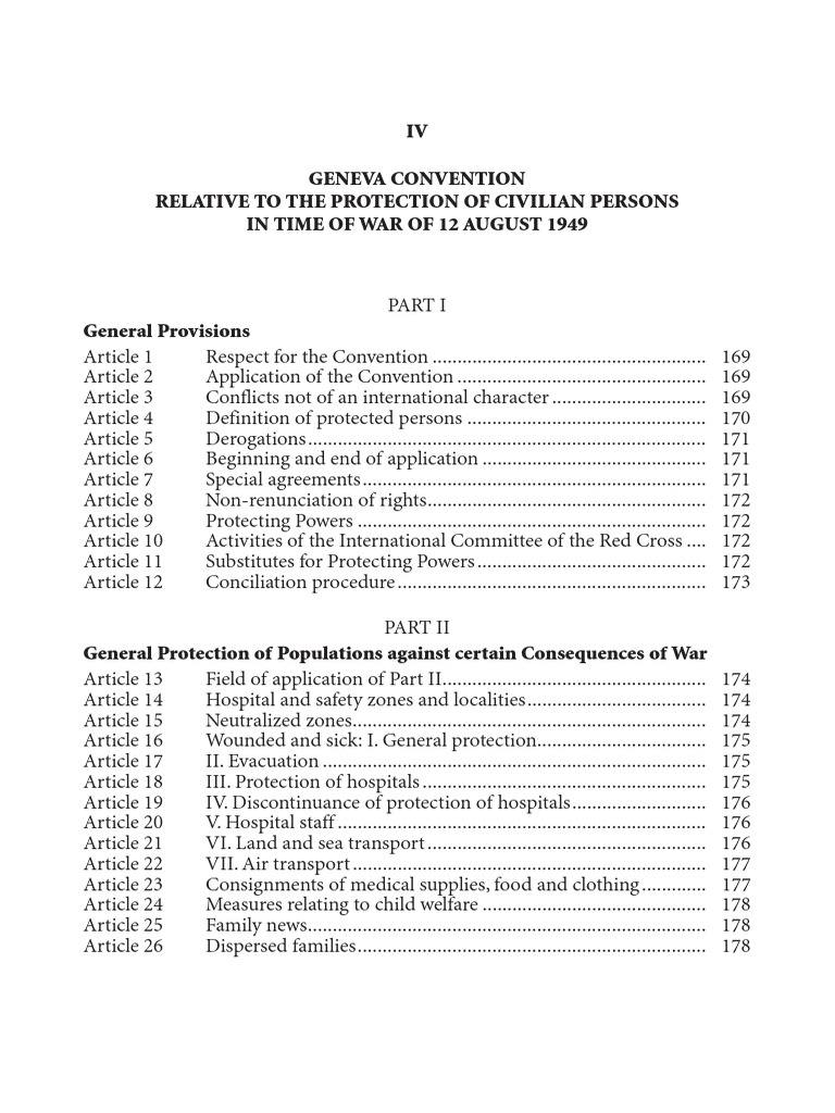 Geneva Convention IV | PDF | Geneva Conventions | Military Occupation
