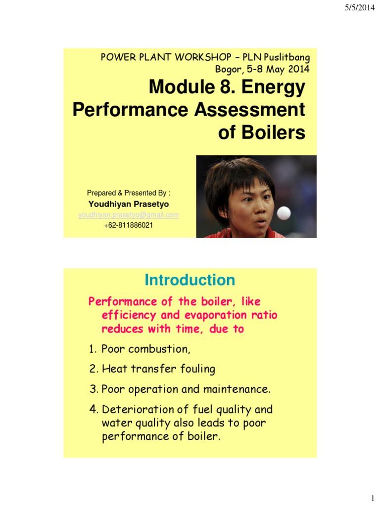 Module 8 - Energy Performance Assessment of Boilers | PDF | Boiler ...