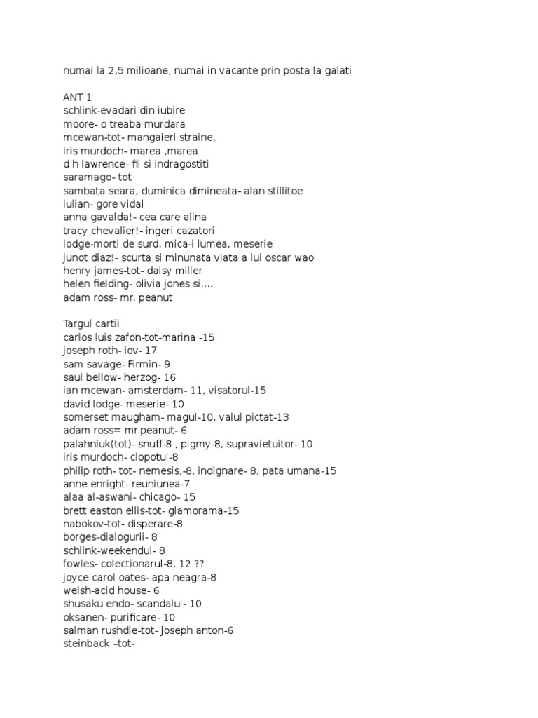 Anticariat Unu, Targul Cartii Polirom - Dar Vezi Humanitas ! | PDF