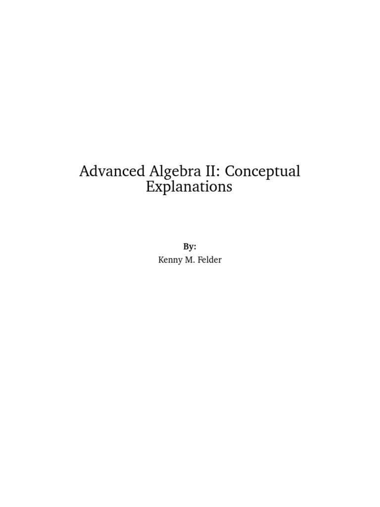 Advanced Algebra II | PDF | Quadratic Equation | Exponentiation