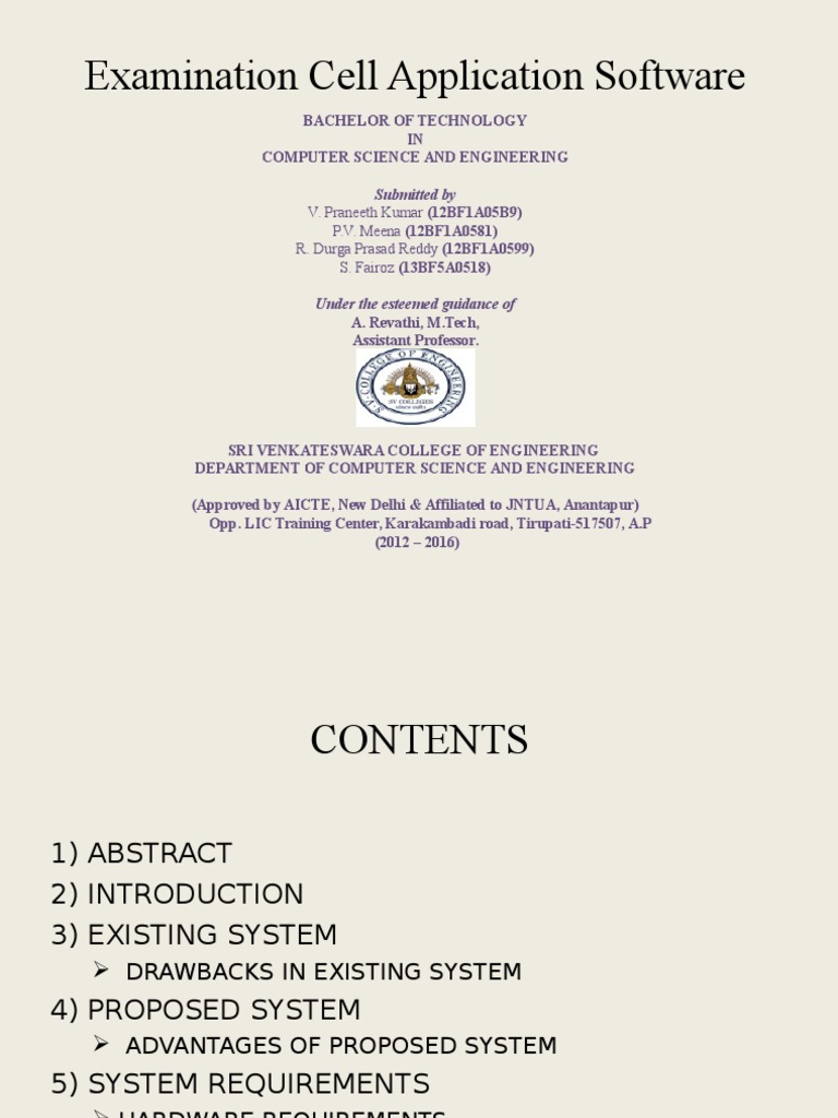 Examination Seating Arrangement Plan | PDF | Component Based Software ...
