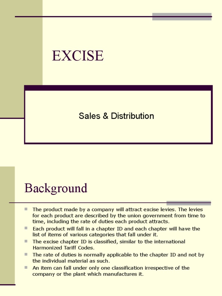 EXcise SD Domestic | PDF | Excise | Taxation