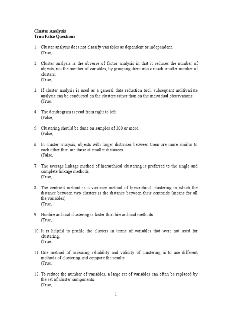 Cluster Exam | PDF | Cluster Analysis | Algorithms