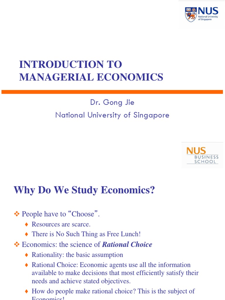 BSP1005 - 01 - Introduction To Managerial Economics | PDF | Marginal ... BSP1005 - 01 - Introduction To Managerial Economics | PDF | Marginal ...
