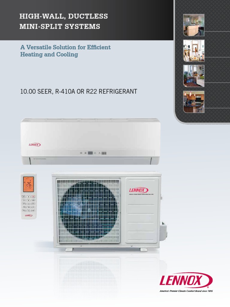 Minisplit Lennox r22 R410a 10seer | PDF | Air Conditioning | Hvac