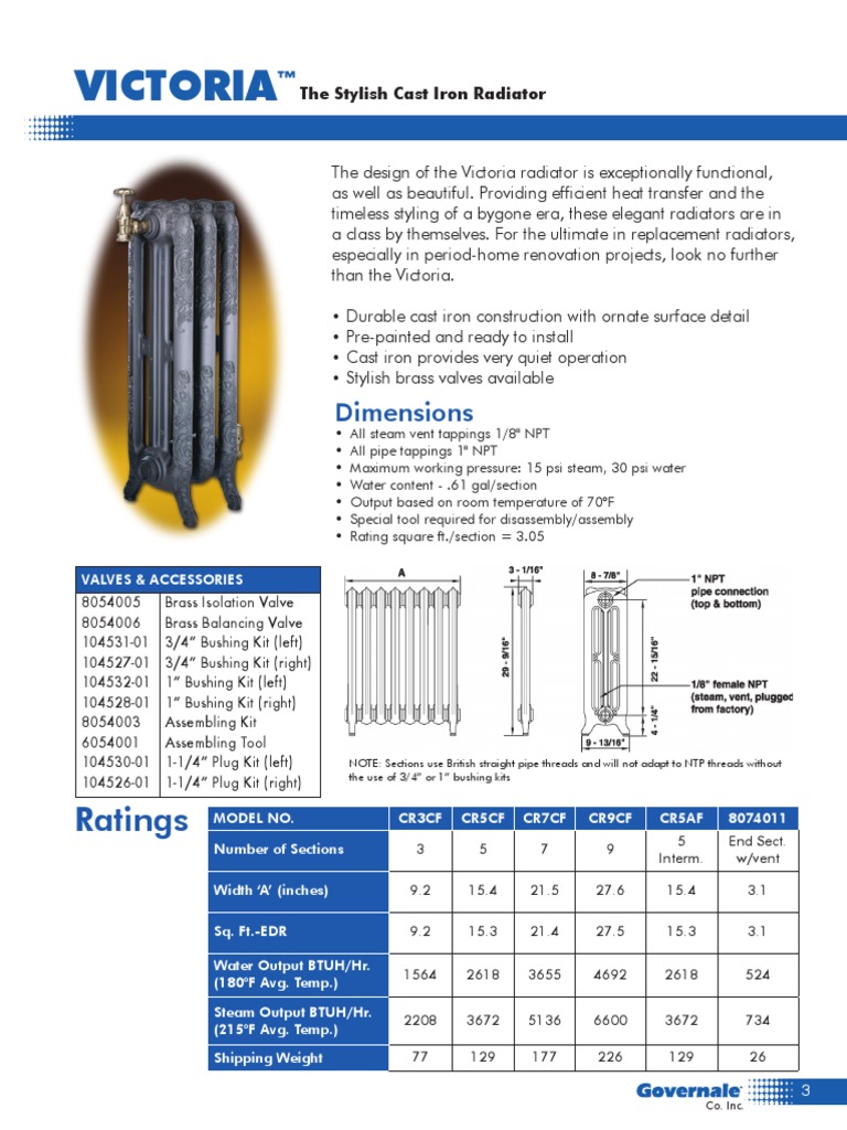 Governale Product Literature HVAC | PDF | Radiator | Hvac