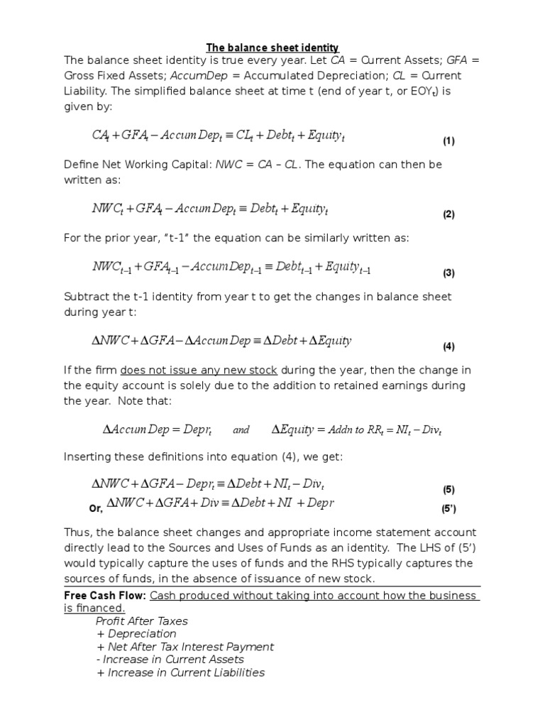 The Balance Sheet Identity PDF
