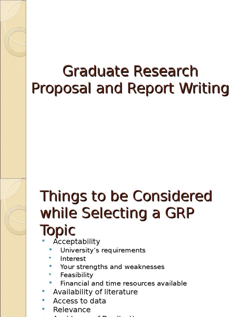 Proposal and Report Writing | PDF | Research Design | Data Analysis