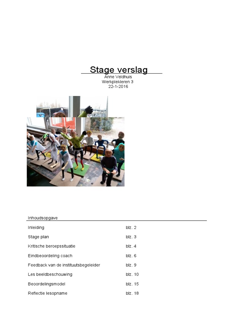 Stage Verslag | PDF