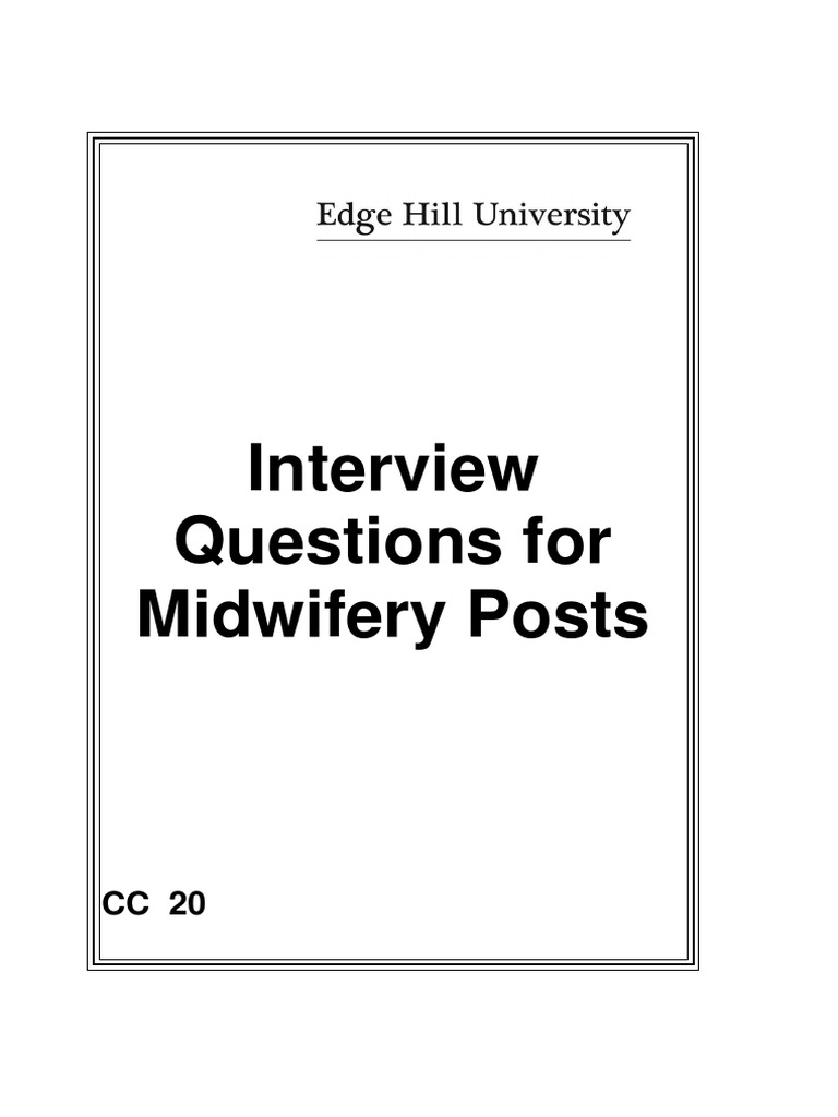 CC 20 Interview Questions For Midwifery Posts | PDF | Midwife | Childbirth