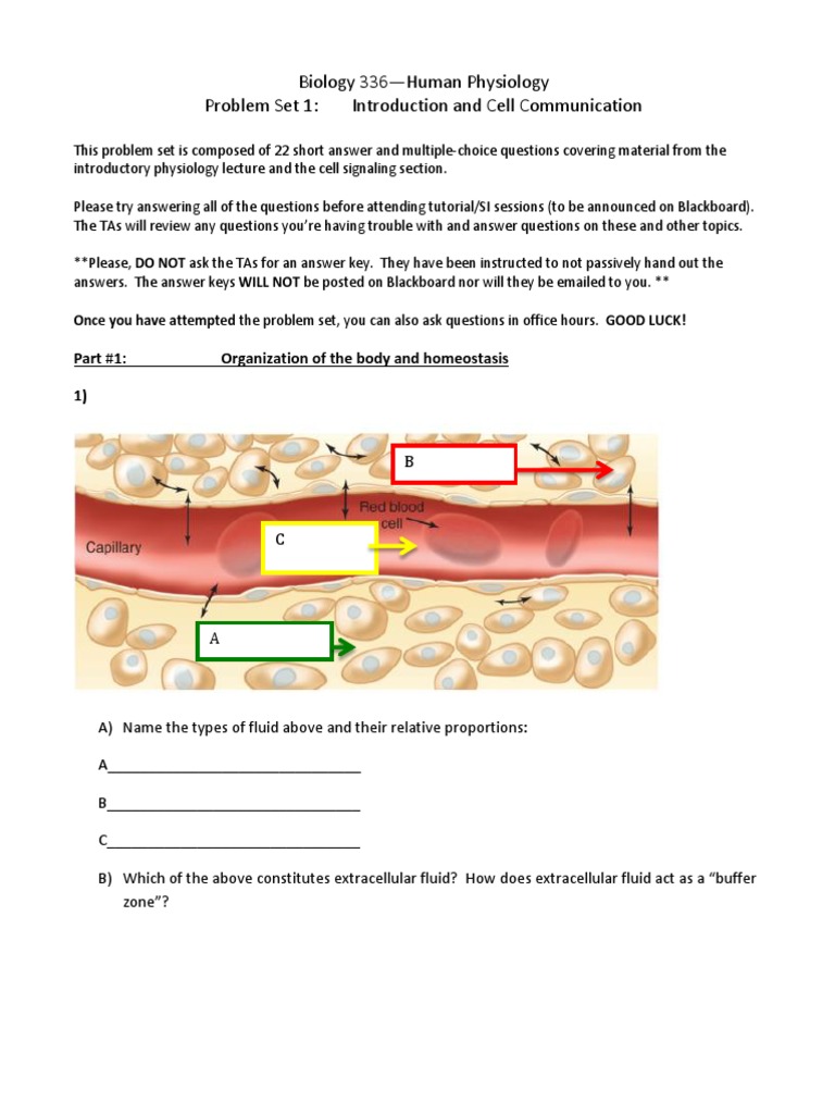Problem Set 1 Introduction and Cell Signaling | PDF | Cell Signaling ...