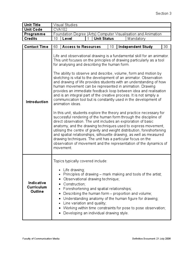 Unit Title Unit Code Programme Credits Level Unit Status Contact Time ...