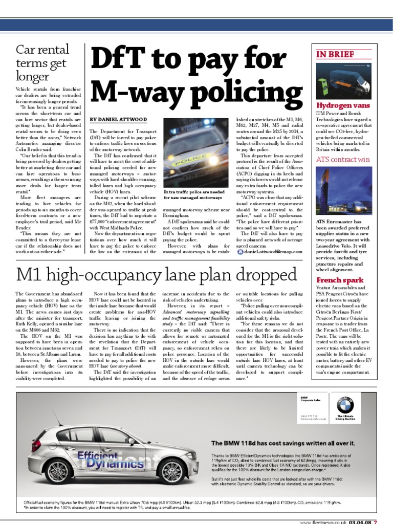 DfT to Fund Traffic Law Enforcement | PDF | Car | Transportation ...
