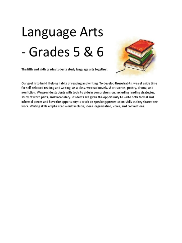 Syllabuslanguagearts 56 | PDF | Language Arts & Discipline
