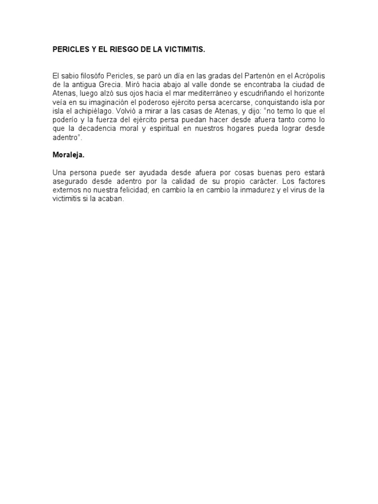 Anécdota Pericles y Al Victimitis | PDF | Derecho | Historia