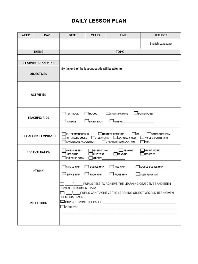 Daily Lesson Plan: Week DAY Date Class Time Subject | PDF | Career & Growth