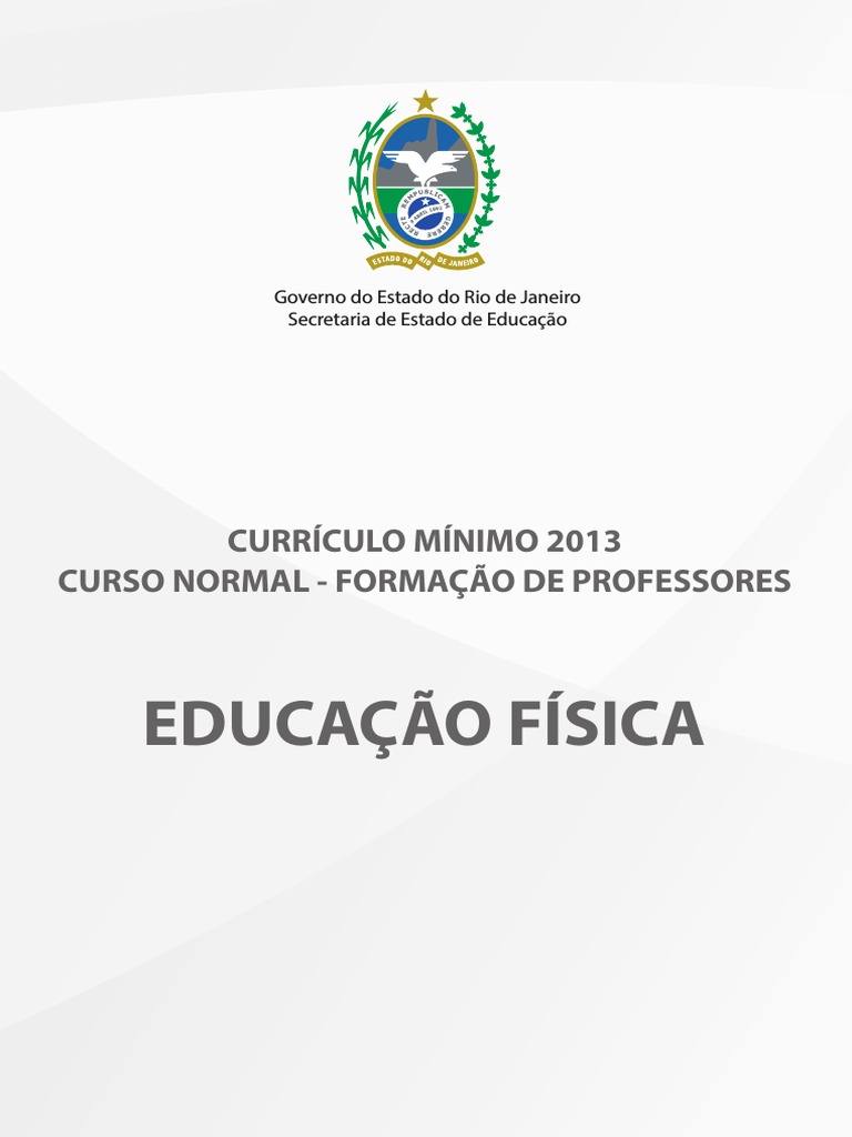 Currículo Mínimo Educação Física 2013 | PDF | Pedagogia | Educação Física