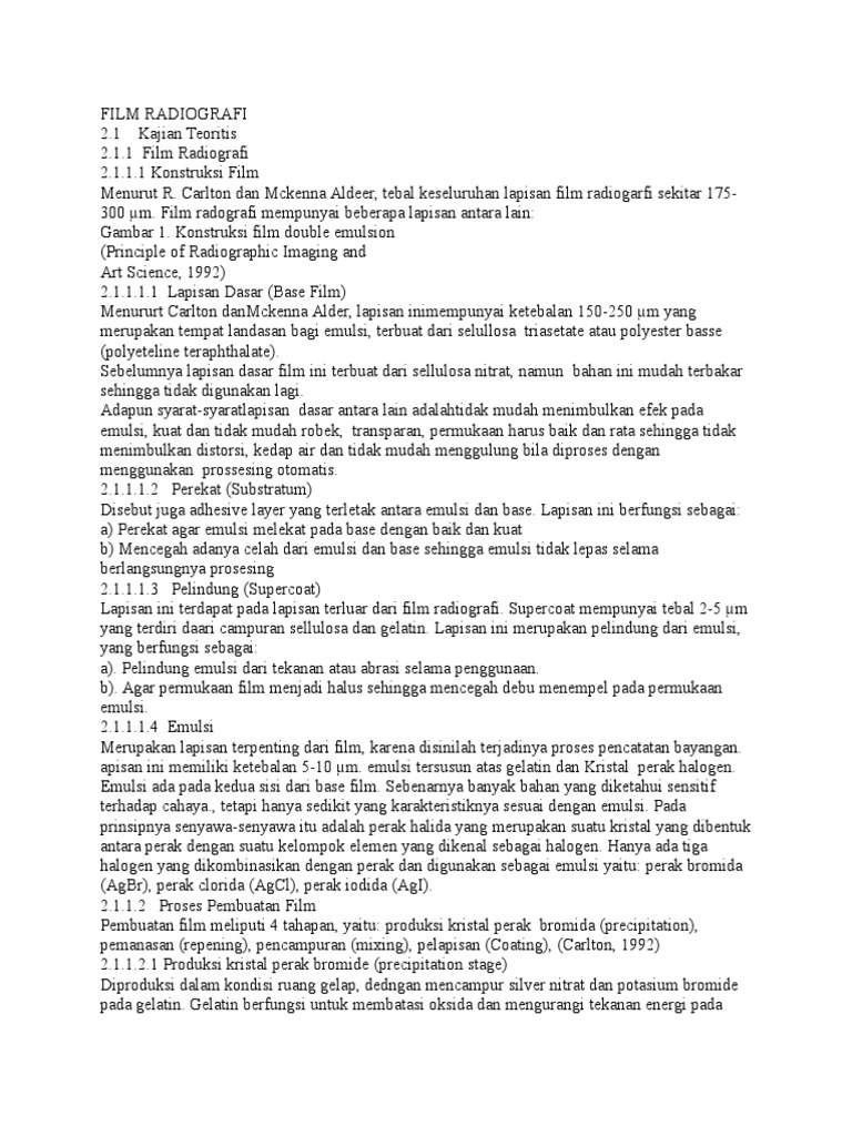 Film Radiografi | PDF