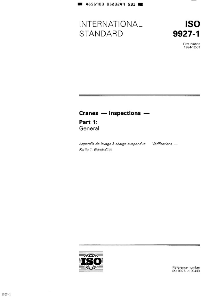 Iso 9927-1 | PDF