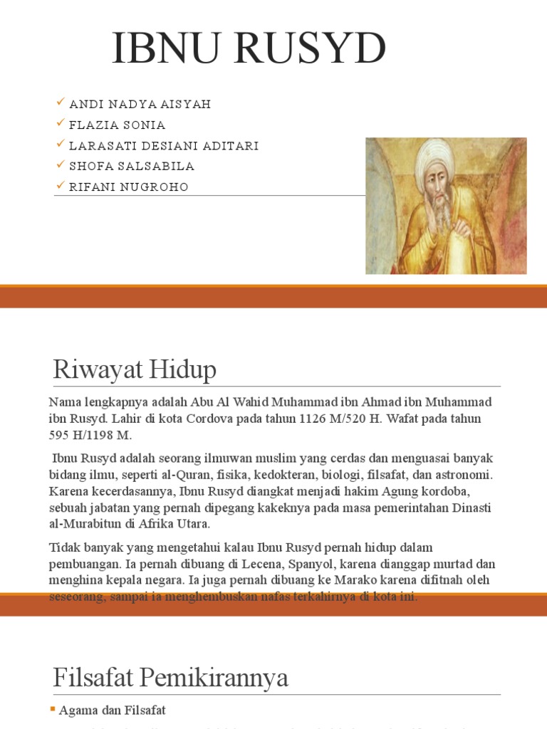 Sejarah Ibnu Rusyd | PDF