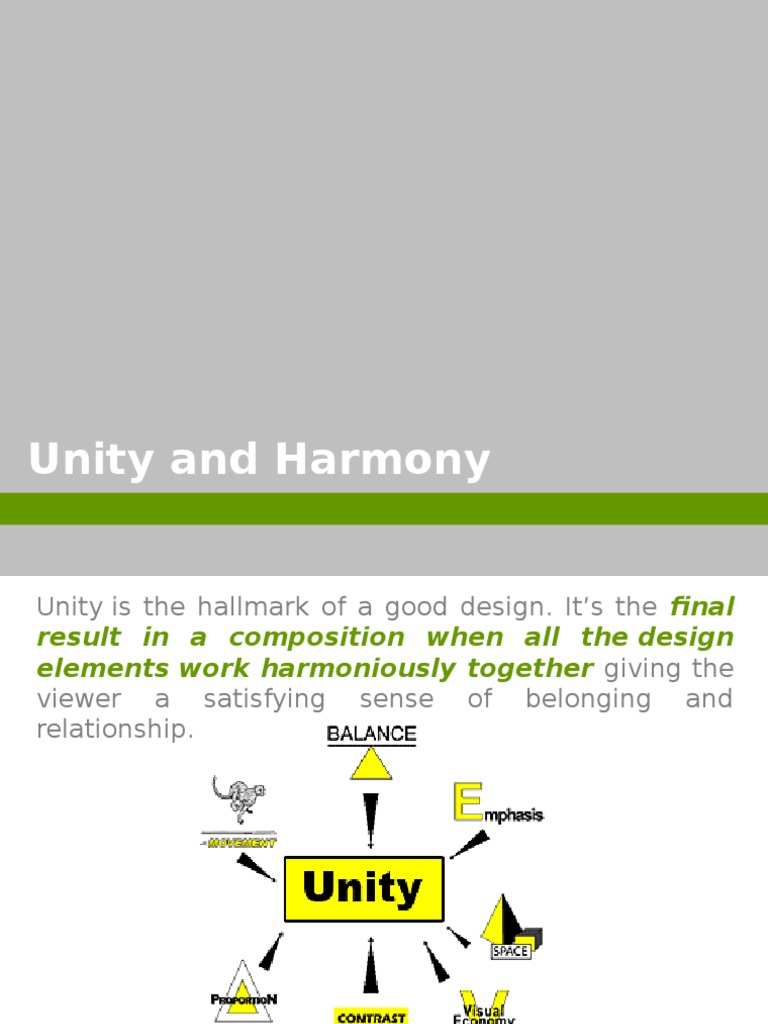 6.unity & Harmony | PDF | Composition (Visual Arts) | Perception