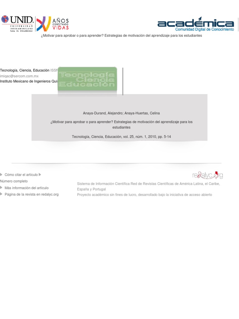 Motivar para Aprobar o para Aprender | PDF | Motivación | Motivacional